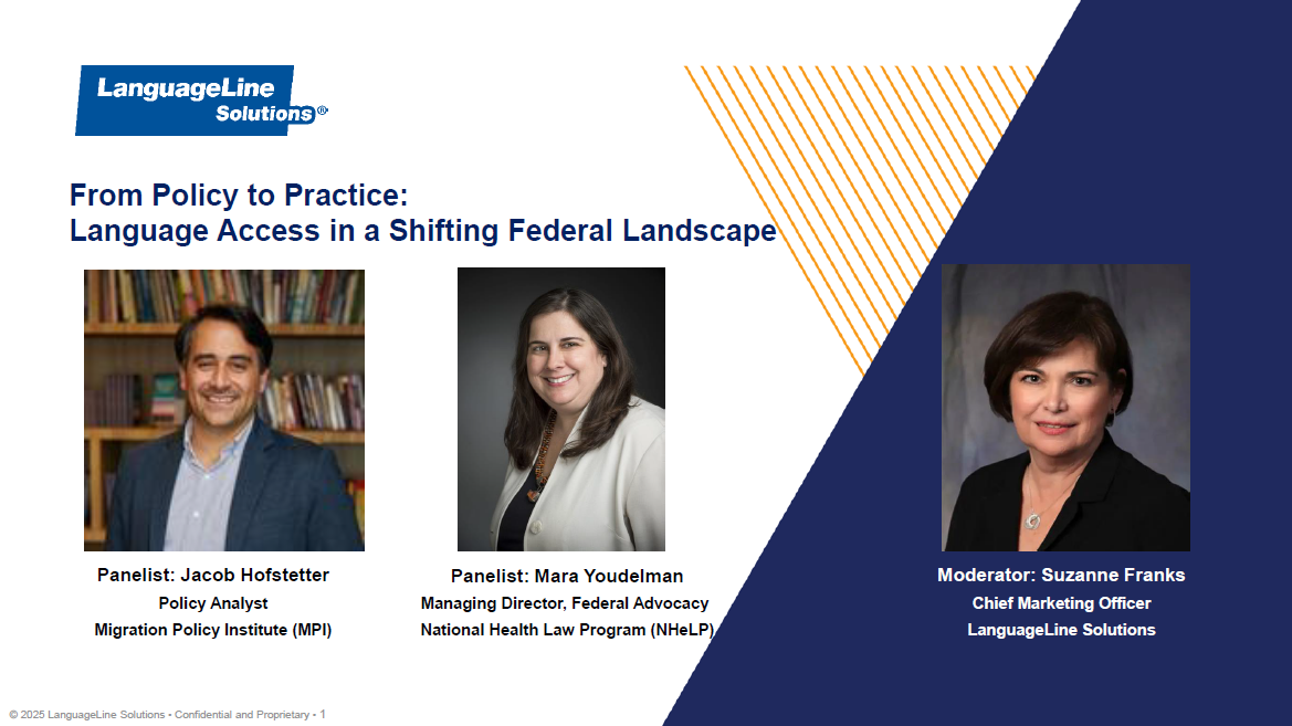 Webinar: From Policy to Practice_ Language Access in a Shifting Federal ...