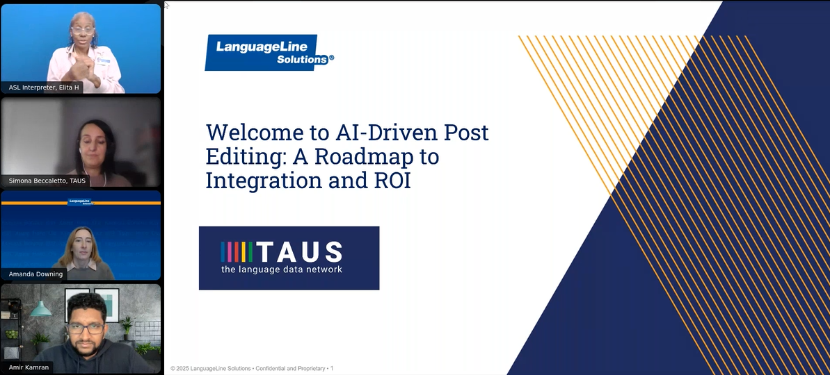 Webinar: Welcome to AI-Driven Post Editing - A Roadmap to Integration ...